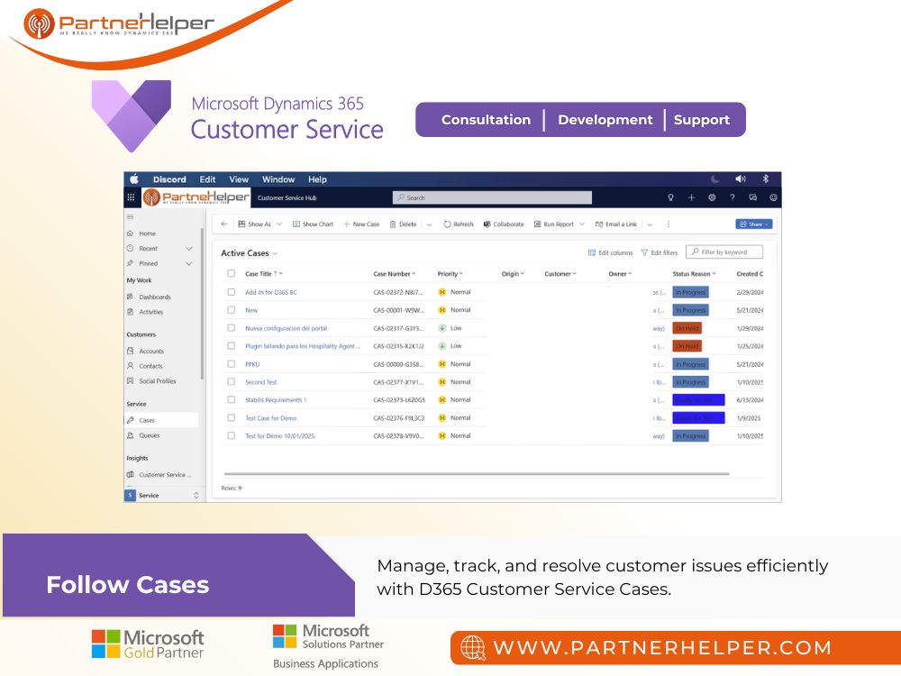 Dynamics 365 Customer Service - Consulting Meeting – PartnerHelper ...